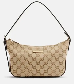Gucci Lady Lunetta Gg Canvas Shoulder Bag - Beige