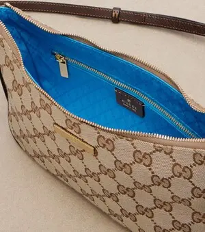 Gucci Lady Lunetta Gg Canvas Shoulder Bag - Beige