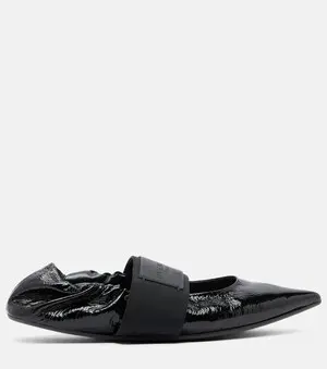 Givenchy Crush Leather Ballet Flats - Black