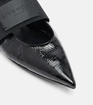Givenchy Crush Leather Ballet Flats - Black