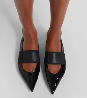 Givenchy Crush Leather Ballet Flats - Black