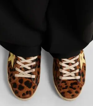 GOLDEN GOOSE Super-star Calf Hair Sneakers