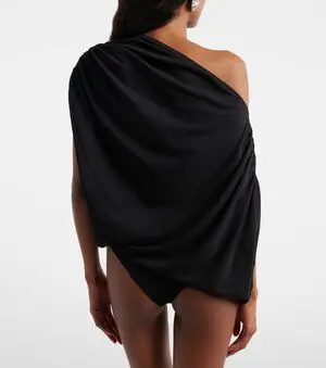Wolford Draped Off-shoulder Bodysuit