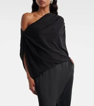 Wolford Draped Off-shoulder Bodysuit