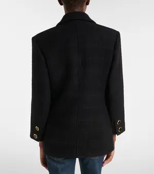 Saint Laurent Wool-blend Tweed Blazer