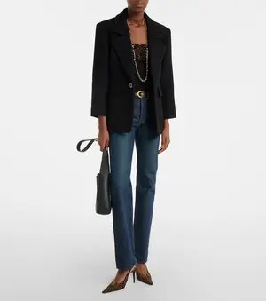 Saint Laurent Wool-blend Tweed Blazer
