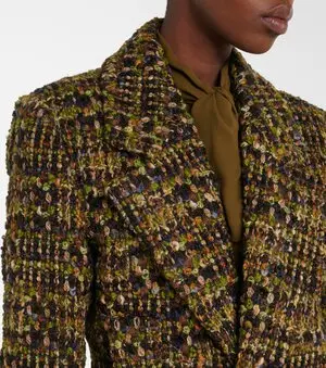 Saint Laurent Wool-blend Tweed Jacket