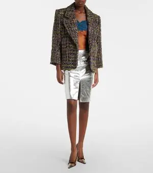 Saint Laurent Wool-blend Tweed Jacket - Multicoloured