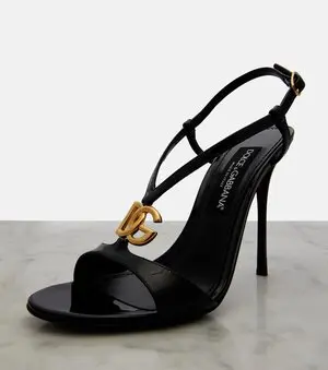 Dolce & Gabbana Patent Leather Slingback Sandals