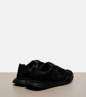 Dolce & Gabbana Leather-trimmed Lace-up Sneakers