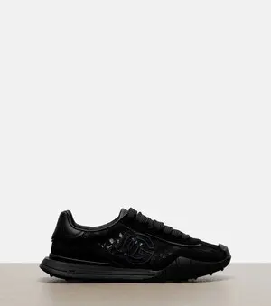 Dolce & Gabbana Leather-trimmed Lace-up Sneakers