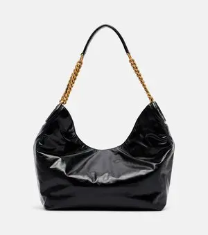Saint Laurent Hortense Small Leather Shoulder Bag - Abyss
