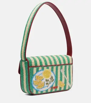 Staud Tommy Beaded Shoulder Bag - Multicoloured