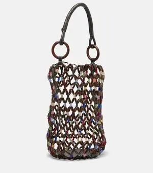 Staud Del Mar Beaded Shoulder Bag