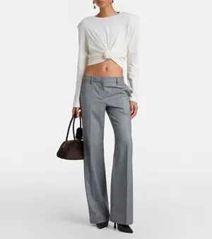 Magda Butrym Wool Straight Leg Trousers