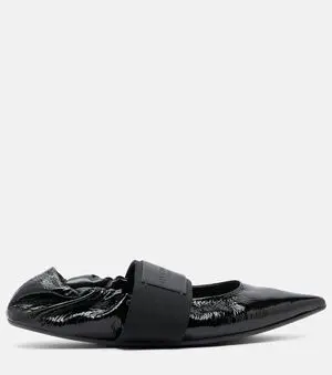Givenchy Crush Leather Ballet Flats - Black