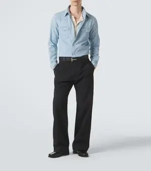 TOM FORD Denim Overshirt - Blue