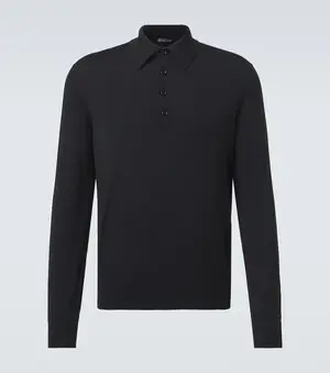 TOM FORD Wool Polo Sweater - Black