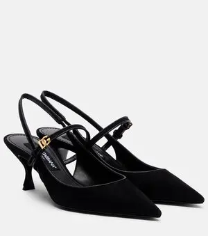 Dolce & Gabbana Suede Slingback Pumps
