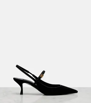 Dolce & Gabbana Suede Slingback Pumps