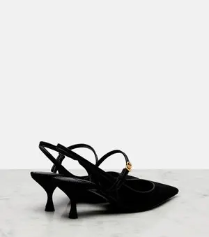 Dolce & Gabbana Suede Slingback Pumps