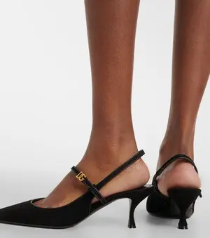 Dolce & Gabbana Suede Slingback Pumps
