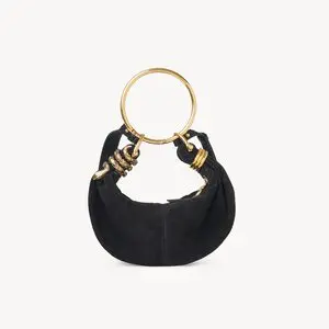 Chloé Small Suede Bracelet Hobo Bag - Black