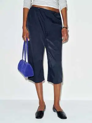 REFORMATION Arlette Cropped Pant - Blue