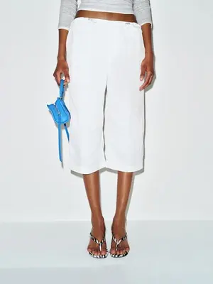 REFORMATION Arlette Cropped Pant - Ivory
