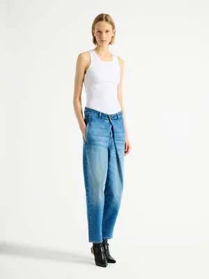 Balmain Barrel-leg Jeans - Blue