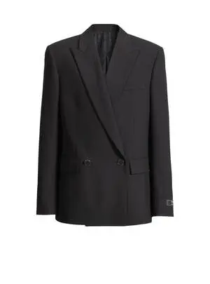 Balmain Wool 2-button Jacket - Black