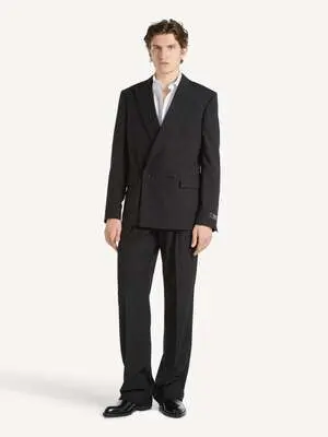 Balmain Wool 2-button Peak Lapel Jacket