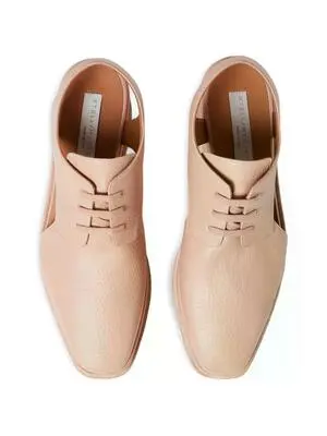 Stella McCartney Elyse Cut-out Wedge Derby Shoes - Pink