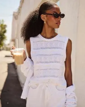 Splendid Giovanna Sweater Tank - Orchid