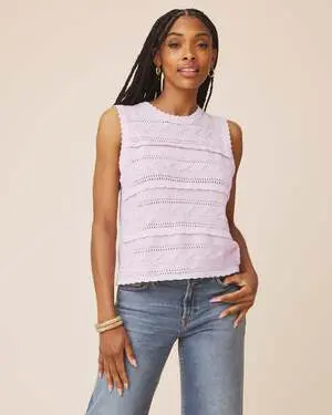 Splendid Giovanna Sweater Tank - Orchid