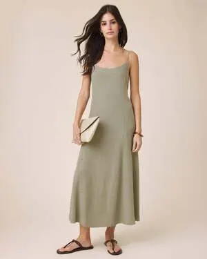 Splendid Coastal Midi Dress - Eucalyptus