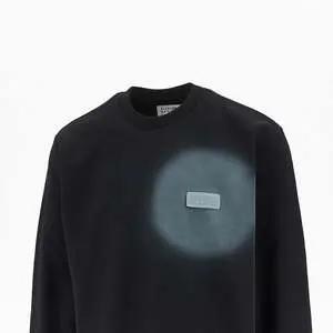 MAISON MARGIELA Cotton French Terry Sweatshirt With Spray Print Logo