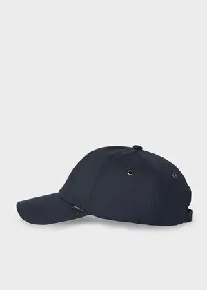 Paul Smith Navy Contrast Brim Baseball Cap