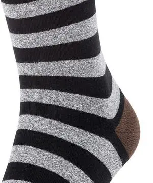 Falke Sensitive Mapped Line Crew Socks - Grey