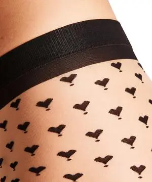 Falke Darling 15 Den Heart Patterned Tights