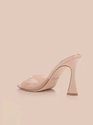 L'Agence Avery Open-toe Stiletto Mule - Nude
