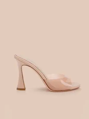 L'Agence Avery Open-toe Stiletto Mule - Nude
