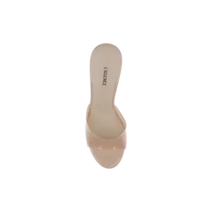 L'AGENCE Avery Open-toe Stiletto Mule - Nude