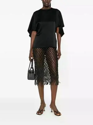 Stella McCartney Cape Sleeve Tie Fastening Top