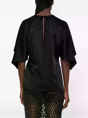 Stella McCartney Cape Sleeve Tie Fastening Top