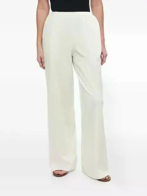 12 STOREEZ Mica Mercerised Cotton Wide-leg Trousers