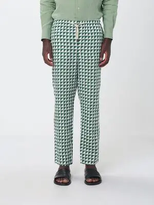 PENINSULA SWIMWEAR Peninsula Diamond Print Trousers Green