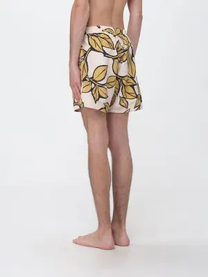 NOM Swimsuit With Leaf Print - Yellow
