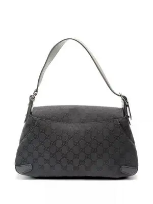 Gucci Horsebit Gg Canvas Shoulder Bag