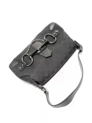 Gucci Horsebit Gg Canvas Shoulder Bag